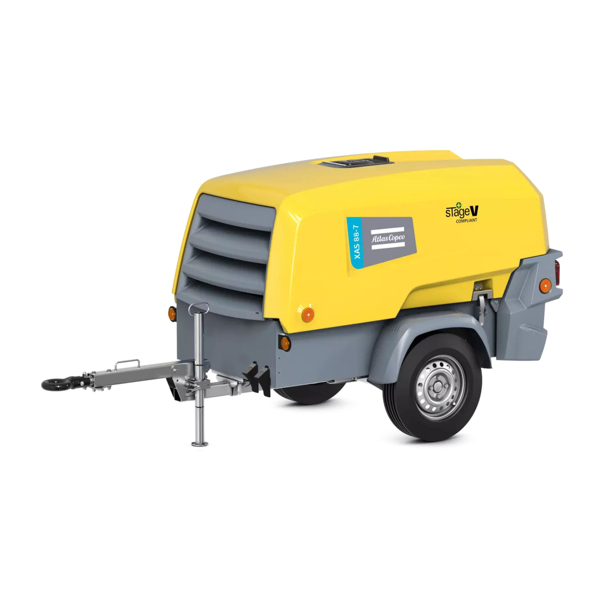 Atlas Copco XAS 185 CFM Air Compressor – Diesel-Powered Portable Unit ...